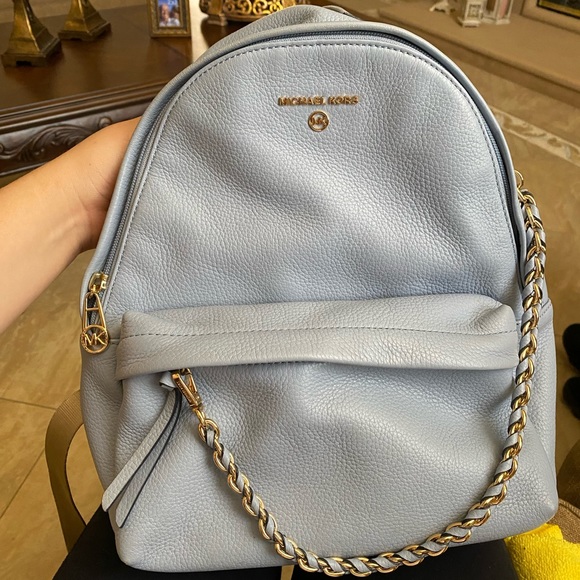 MICHAEL Michael Kors | Bags | Michael Kors Baby Blue Backpack | Poshmark
